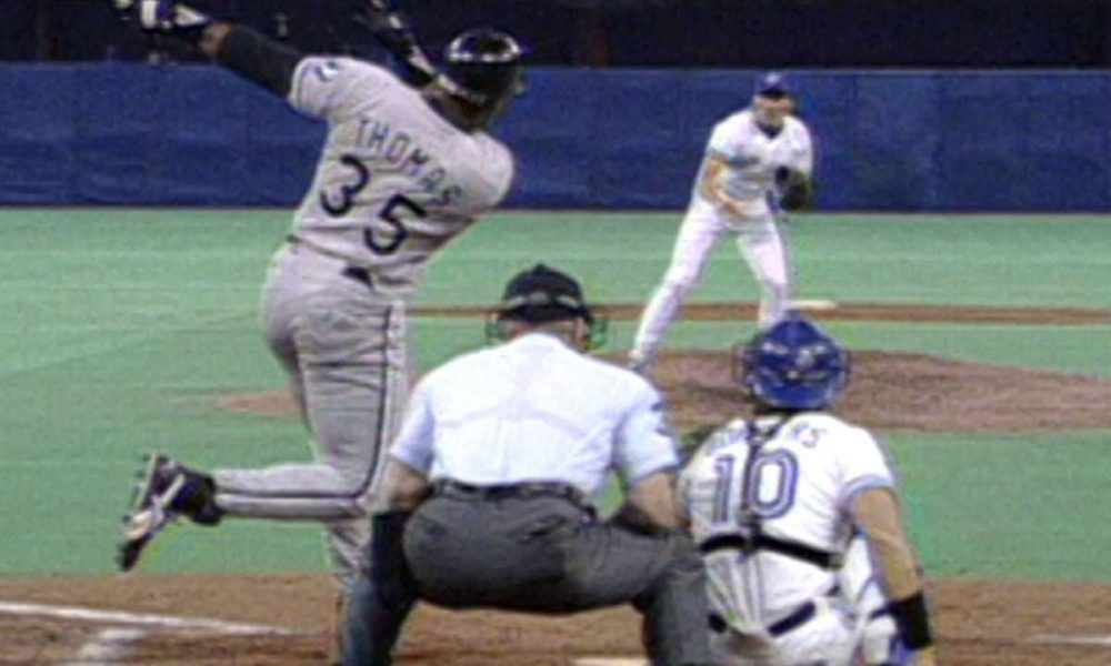 1993 ALCS Gm4: Thomas crushes a game-tying solo homer - Crush That Sports