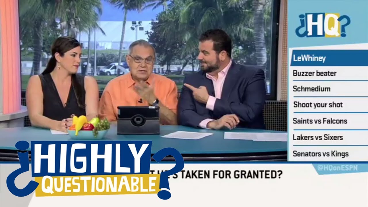 'Come on, stop crying LeBron!' | Highly Questionable | ESPN - Crush That Sports
