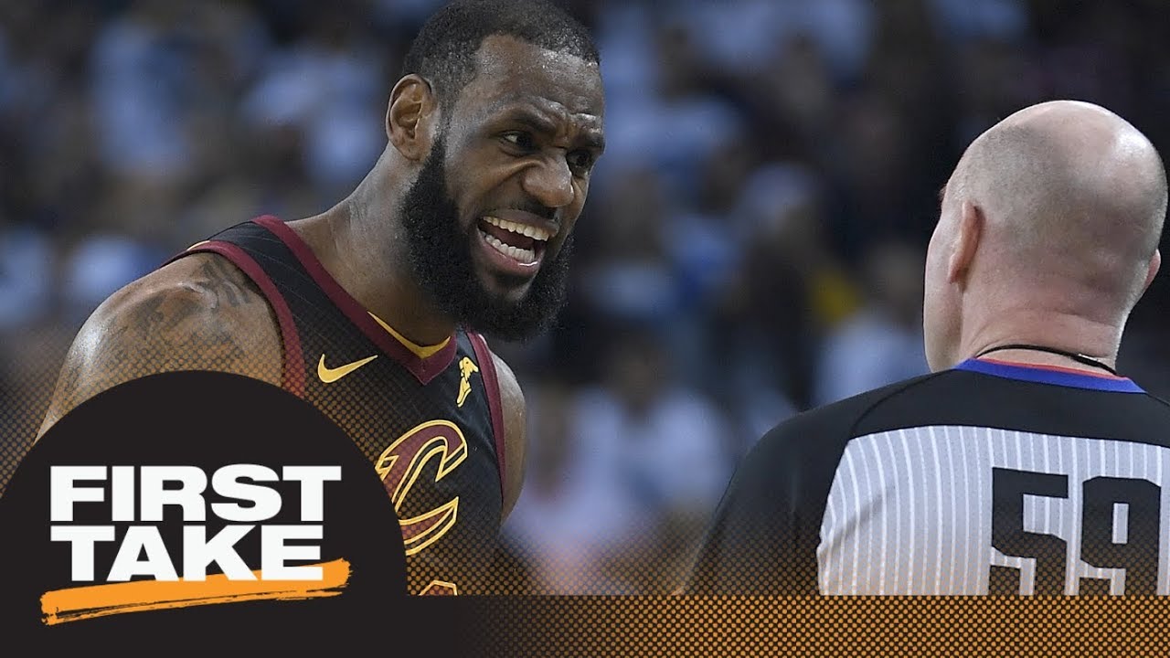First Take reacts to LeBron James' airing frustrations over blown calls ...