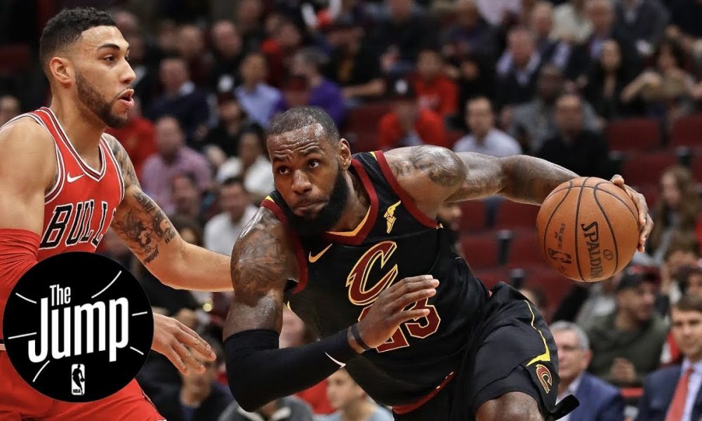 LeBron James practicing Michael Jordan's moves in Chicago? | The Jump ...