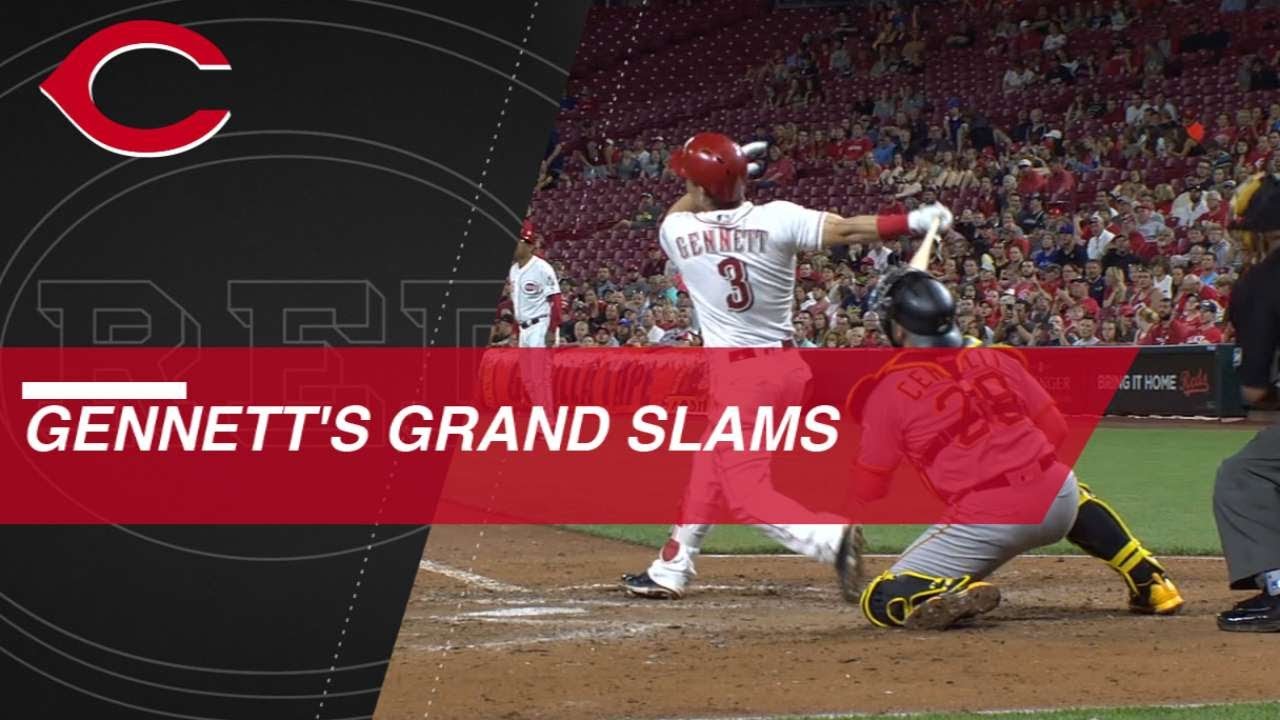 Gennett racks up 5 grand slams in calendar year - Crush That Sports