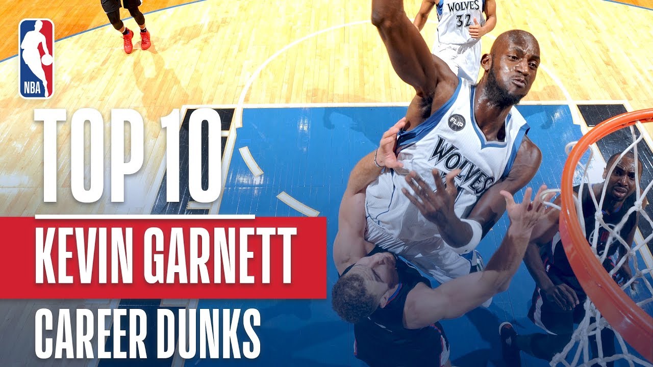 Kevin Garnett's Top 10 Career NBA Dunks! - Crush That Sports