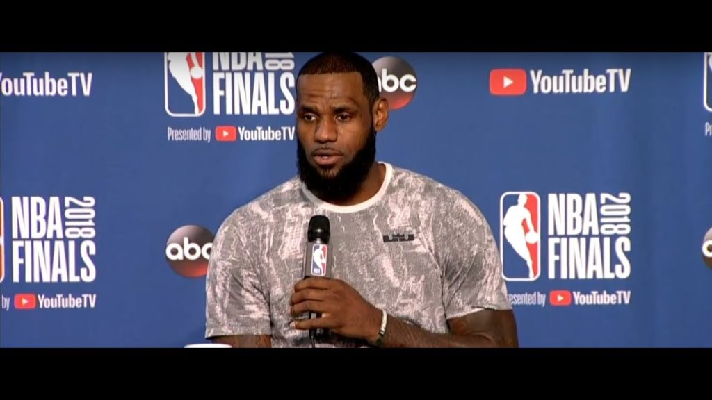 Interview with LeBron James at NBA Finals Game 4 Media Availability ...