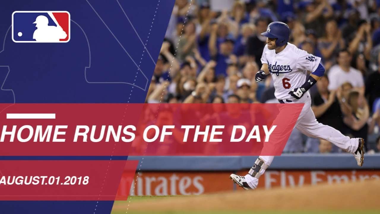 Top Home Runs on August 1, 2018 - Crush That Sports