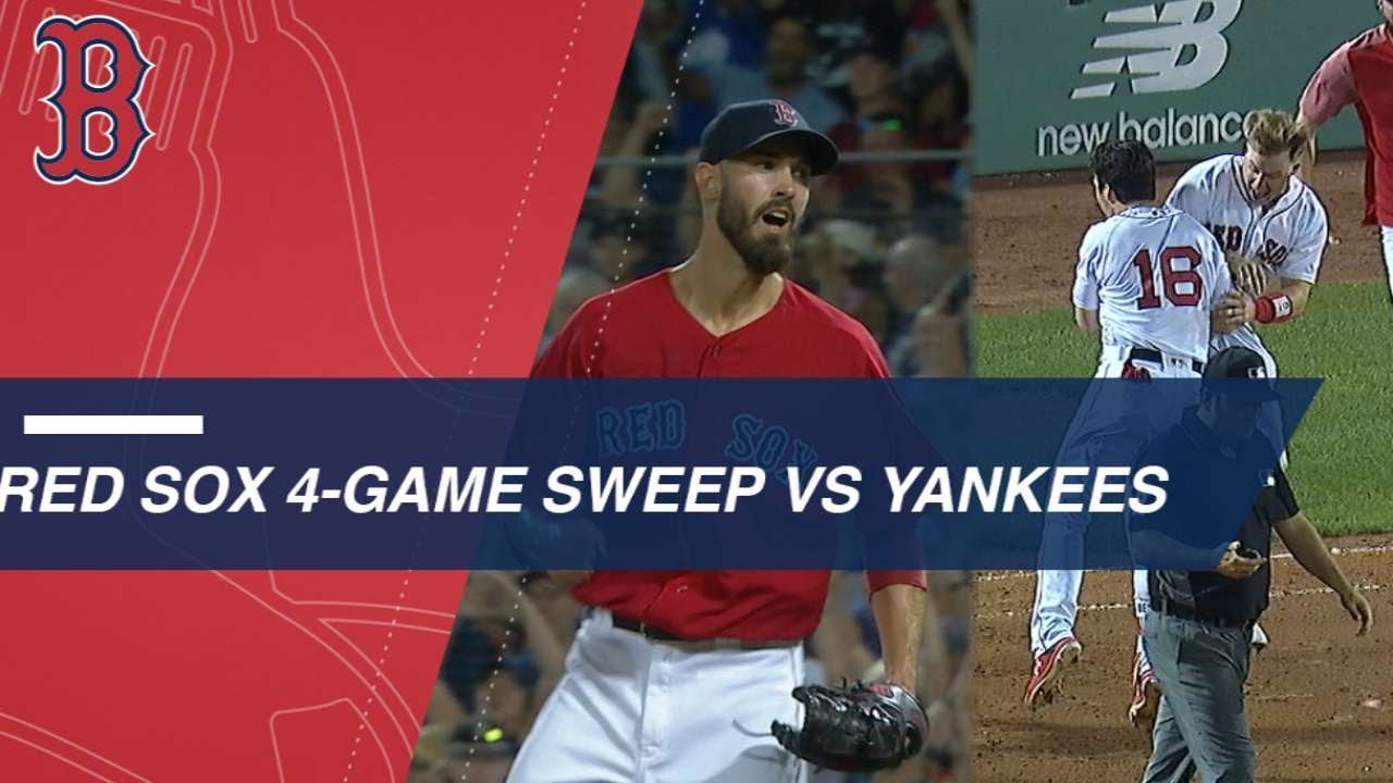 Red Sox Win All 4 Games Against Yankees - Crush That Sports