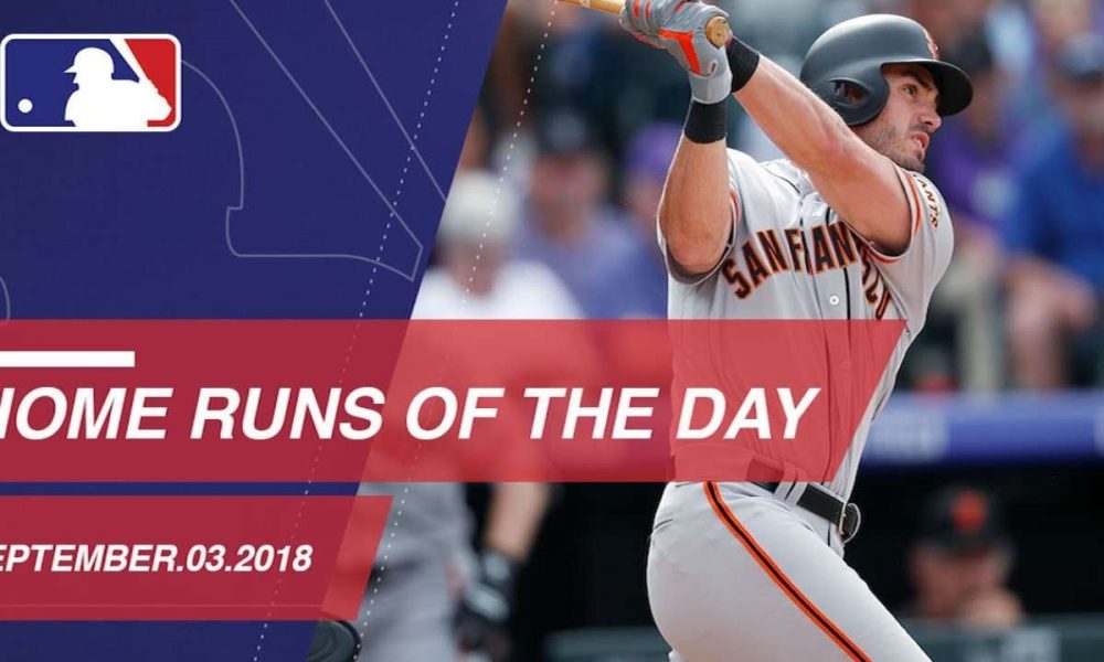 Home Runs of the Day: 9/3/2018 - Crush That Sports
