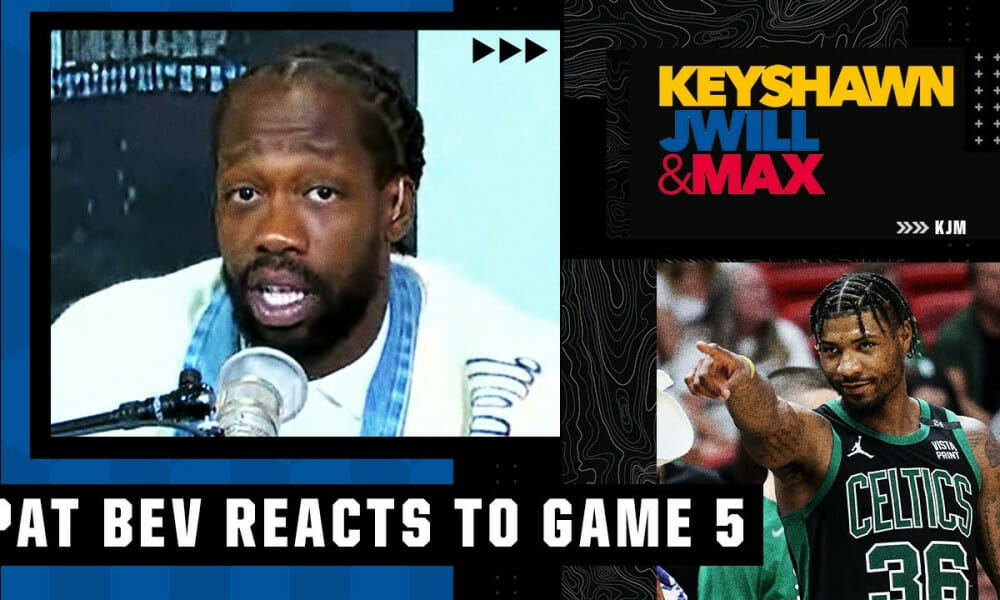 'I didn't see this coming!' - Pat Bev reacts to the Celtics taking a 3 ...