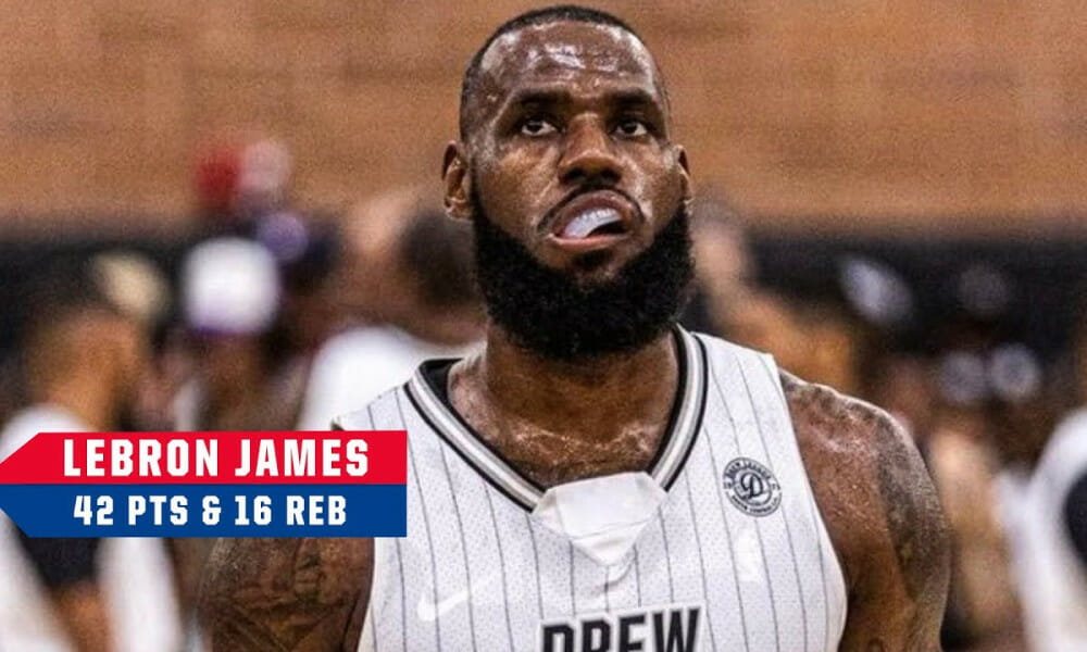LeBron James takes over the Drew League with a 42-point game 🔥 - Crush ...