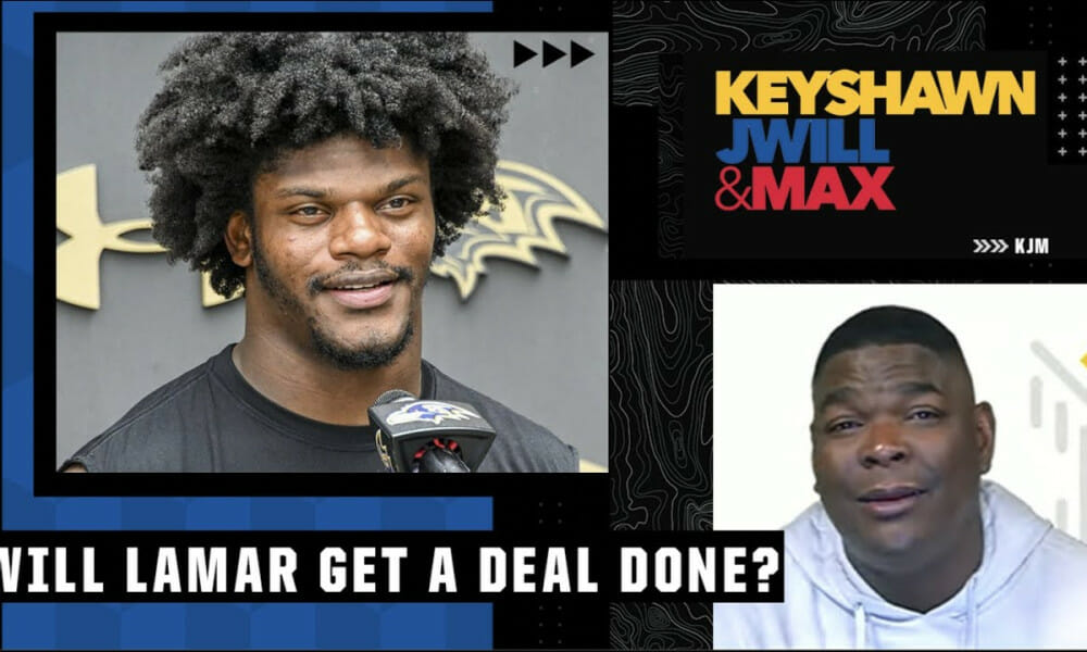 Keyshawn says it 'smells & feels like' Lamar Jackson won't get a deal ...