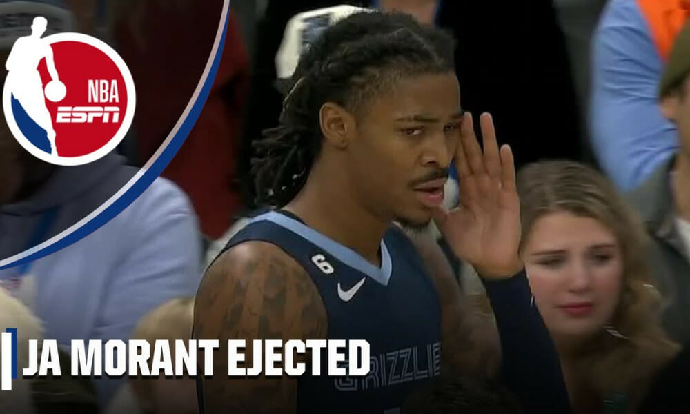 Ja Morant gets ejected after receiving two quick technical fouls | NBA ...