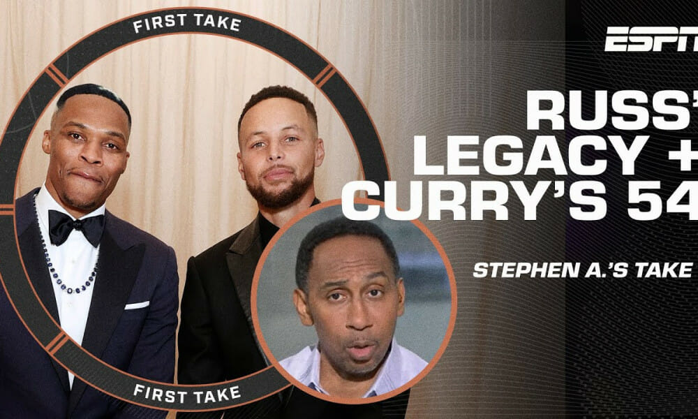 Stephen A. discusses Westbrook's legacy and Curry's iconic performance ...
