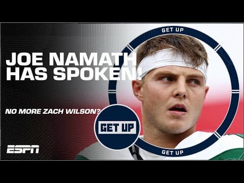 Joe Namath expresses dissatisfaction with Zach Wilson's performance with the Jets - Crush That ...