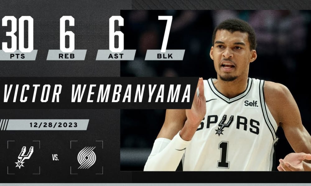 Rookie Victor Wembanyama makes history with 30 points and 7 blocks in ...